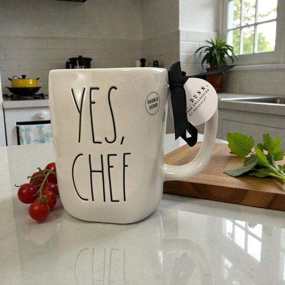 Rae Dunn | Dining | Rae Dunn White Yes Chef Mug | Poshmark